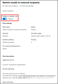 Restrict Emails to External Addresses in Microsoft 365