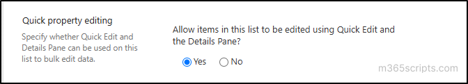 How to Enable Quick Edit in SharePoint Lists and Libraries? - Microsoft 365 Scripts