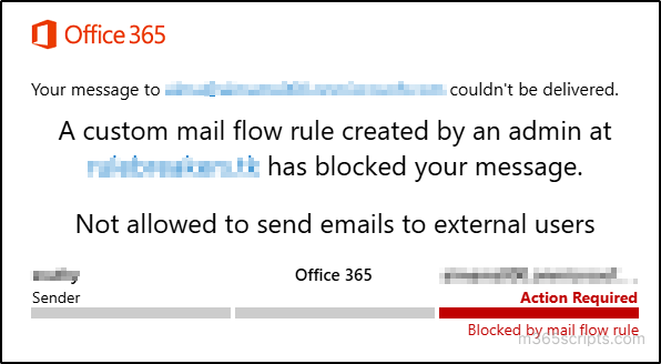 Restrict Emails to External Addresses in Microsoft 365