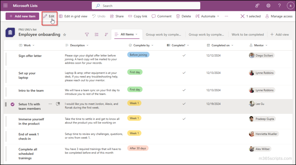 How to Enable Quick Edit in SharePoint Lists and Libraries? - Microsoft 365 Scripts