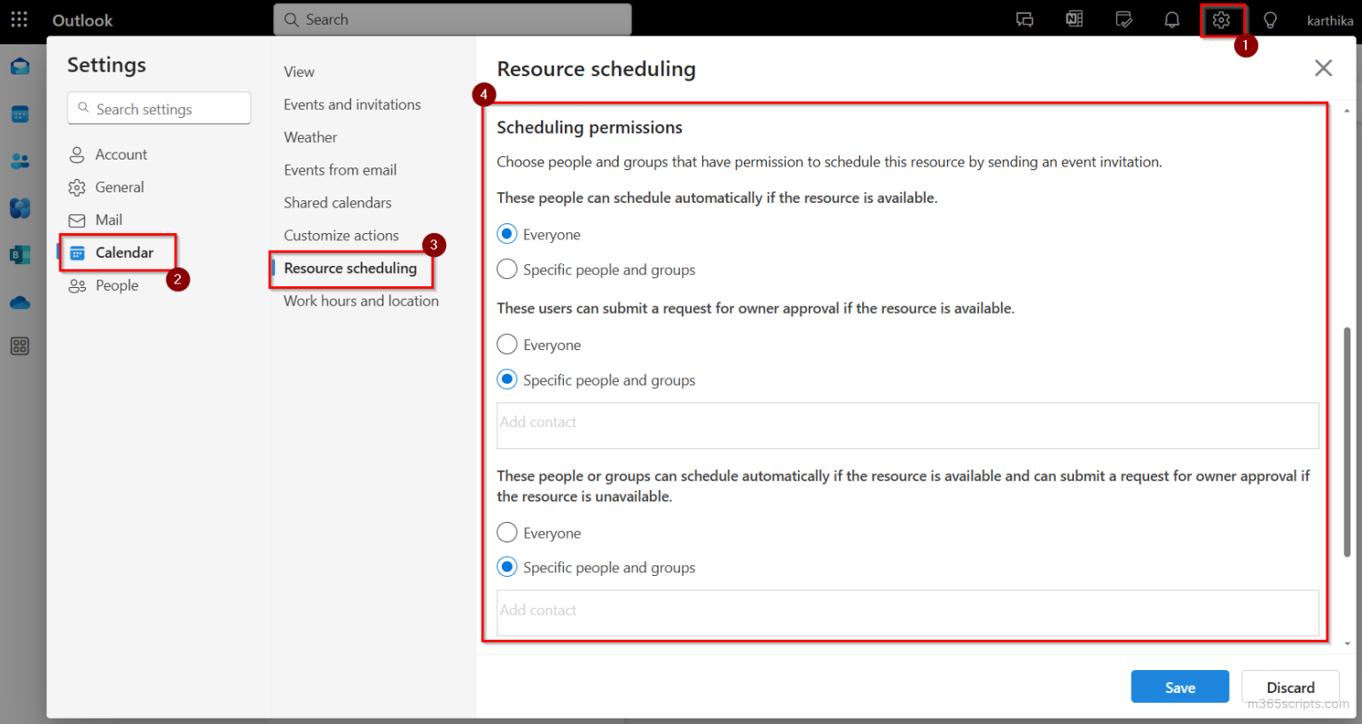 Allow Only Specific Users to Book Meeting Rooms in Microsoft 365