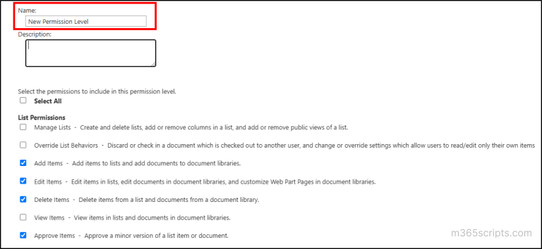Manage Permission Levels in SharePoint Online Using PowerShell