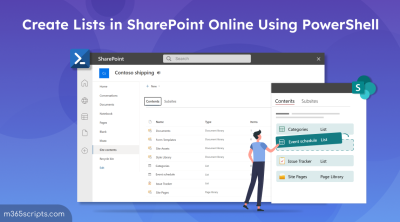 Create Lists in SharePoint Online Using PowerShell