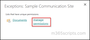 How to Manage Unique Permissions in SharePoint Online