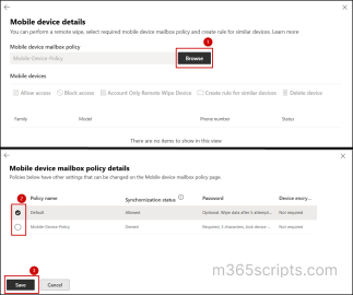 How to Set Up Mobile Device Mailbox Policy in Microsoft 365