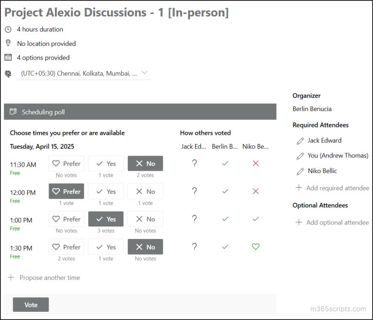 How to Schedule a Meeting with Scheduling Poll in Outlook - Microsoft ...