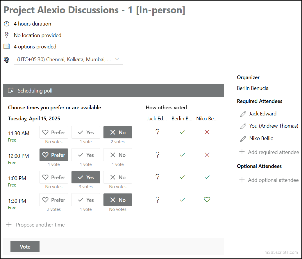 How to Schedule a Meeting with Scheduling Poll in Outlook - Microsoft ...