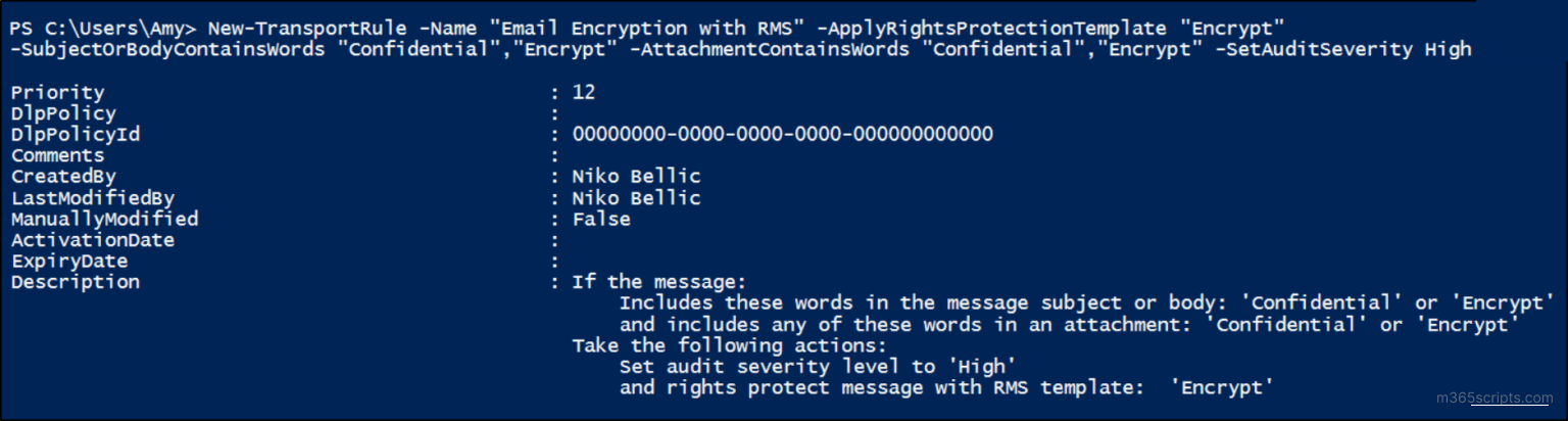 Automate Email Encryption with Mail Flow Rule in Microsoft 365