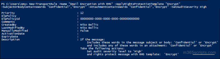 Automate Email Encryption with Mail Flow Rule in Microsoft 365