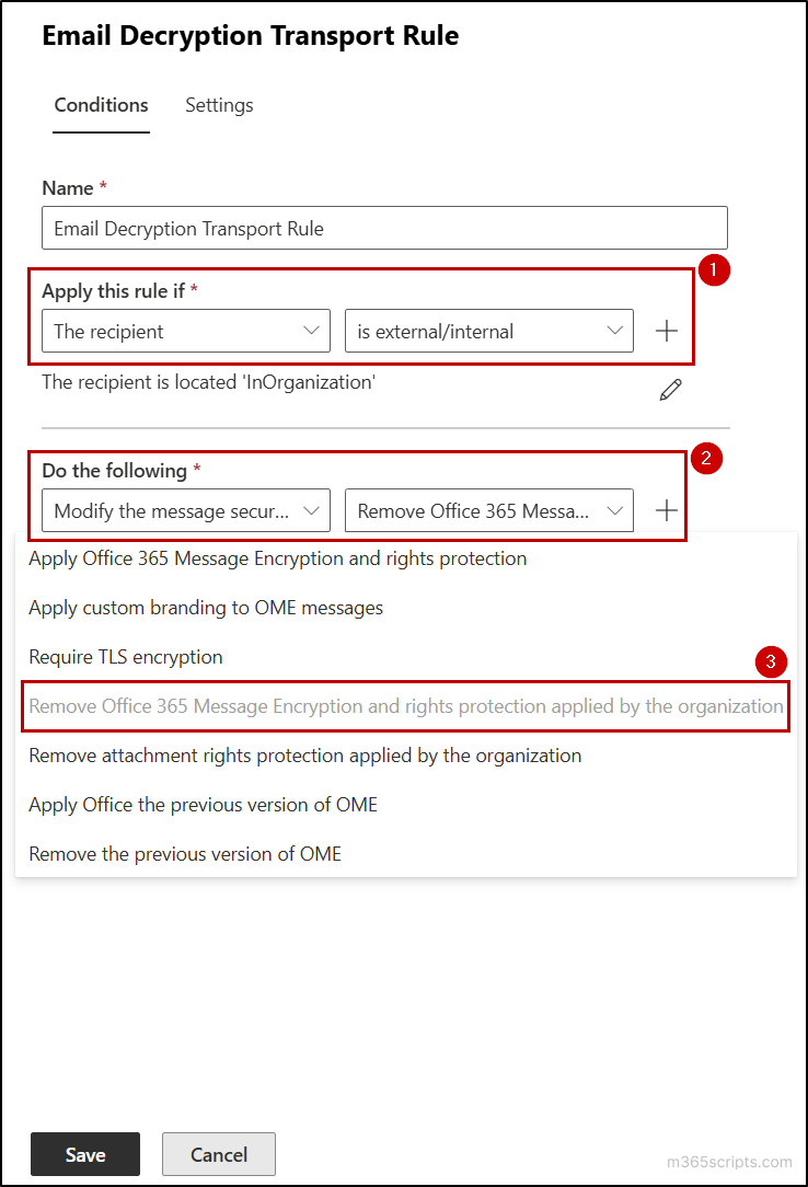 Automate Email Encryption with Mail Flow Rule in Microsoft 365