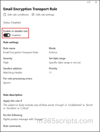 Automate Email Encryption with Mail Flow Rule in Microsoft 365