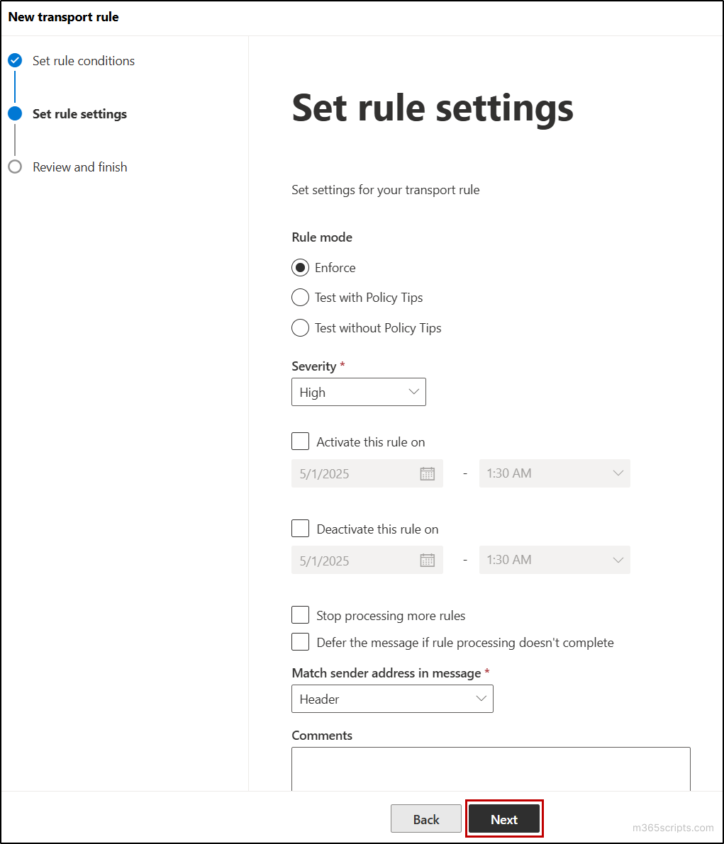 Automate Email Encryption with Mail Flow Rule in Microsoft 365