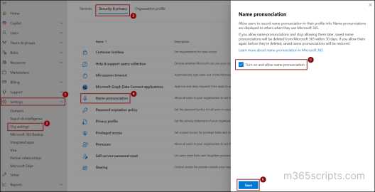 How to Enable Name Pronunciation in Microsoft 365