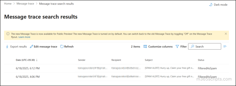 Filter Spam Using Mail Flow Rules in Exchange Online