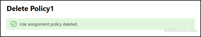 Manage User Role Assignment Policies in Exchange Online