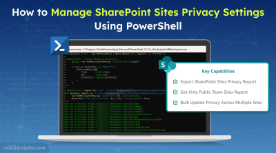 Microsoft 365 Scripts - Manage Microsoft 365 using PowerShell cmdlets & scripts and stay updated ...