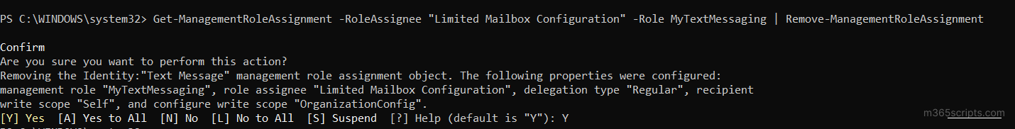 Manage User Role Assignment Policies in Exchange Online