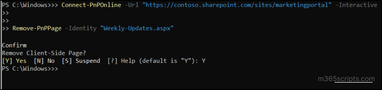 How to Delete SharePoint Pages Using PowerShell