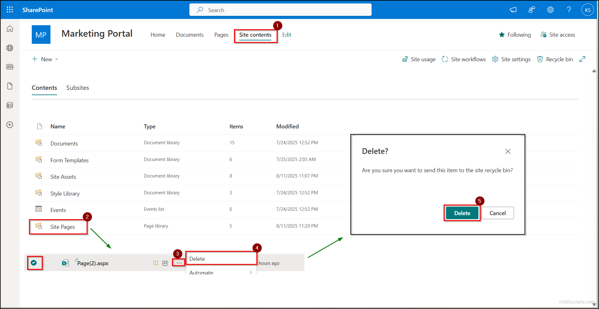 How to Delete SharePoint Pages Using PowerShell