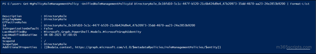 Manage Entra ID PIM Policies Using PowerShell