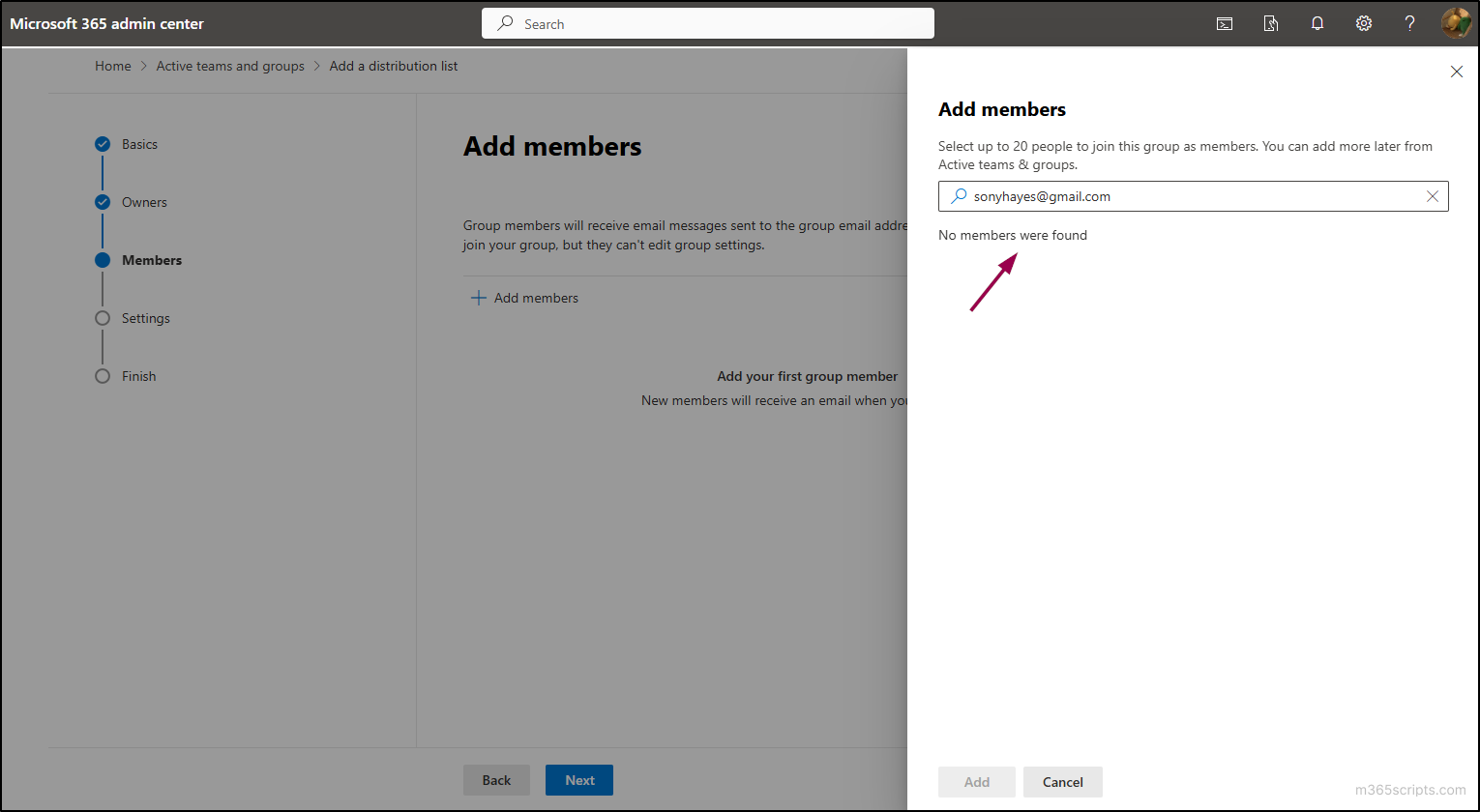 Add External Users to a Distribution Group in Exchange Online