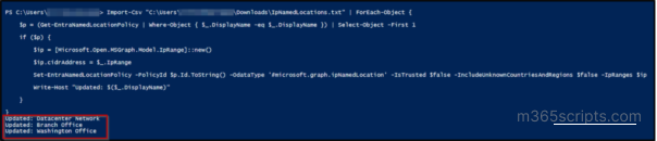 Manage Named Locations Using Microsoft Entra PowerShell