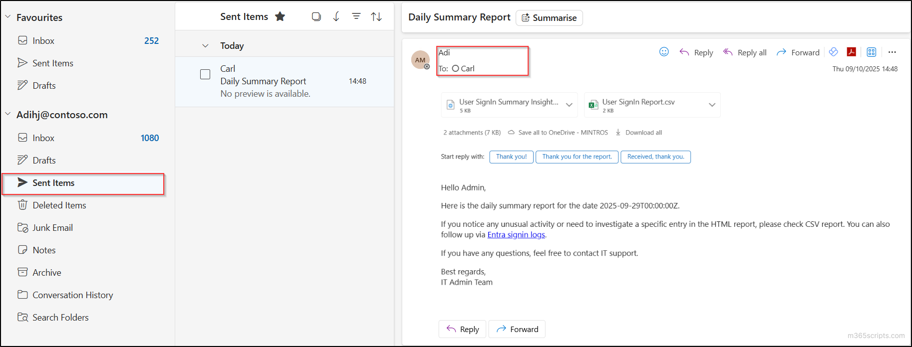 Set Up Mail Flow Rule for Unlicensed Admin in Microsoft 365
