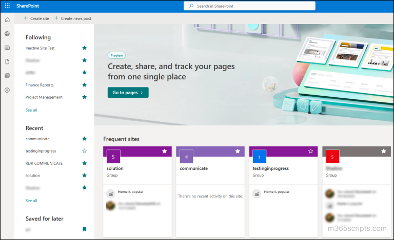 Root Site vs Home Site vs Hub Site in SharePoint Online