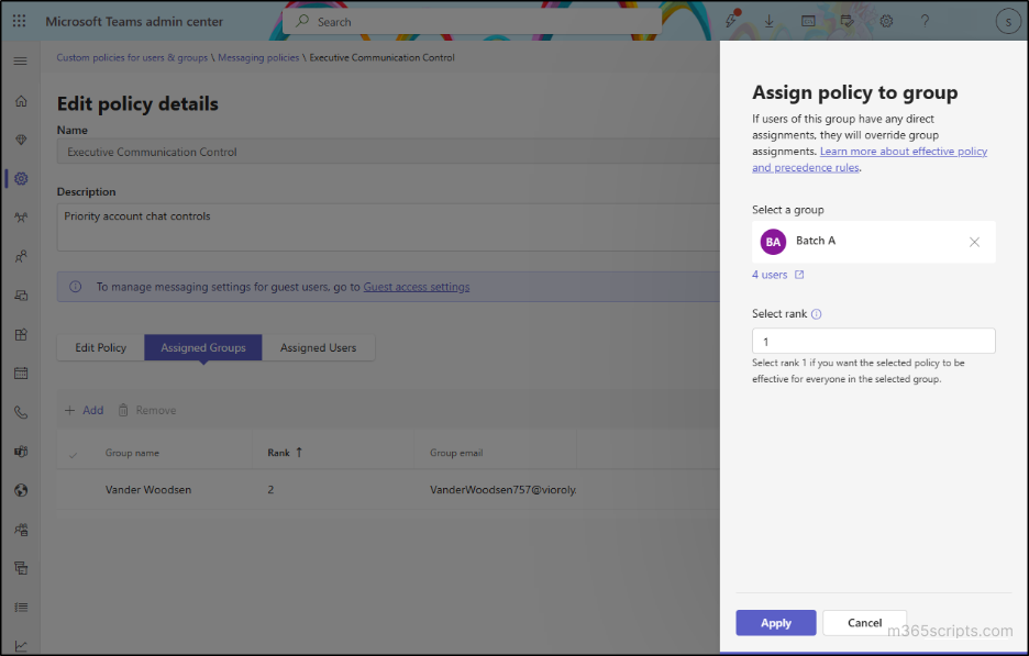 Allow or Block Chat Messages in Microsoft Teams