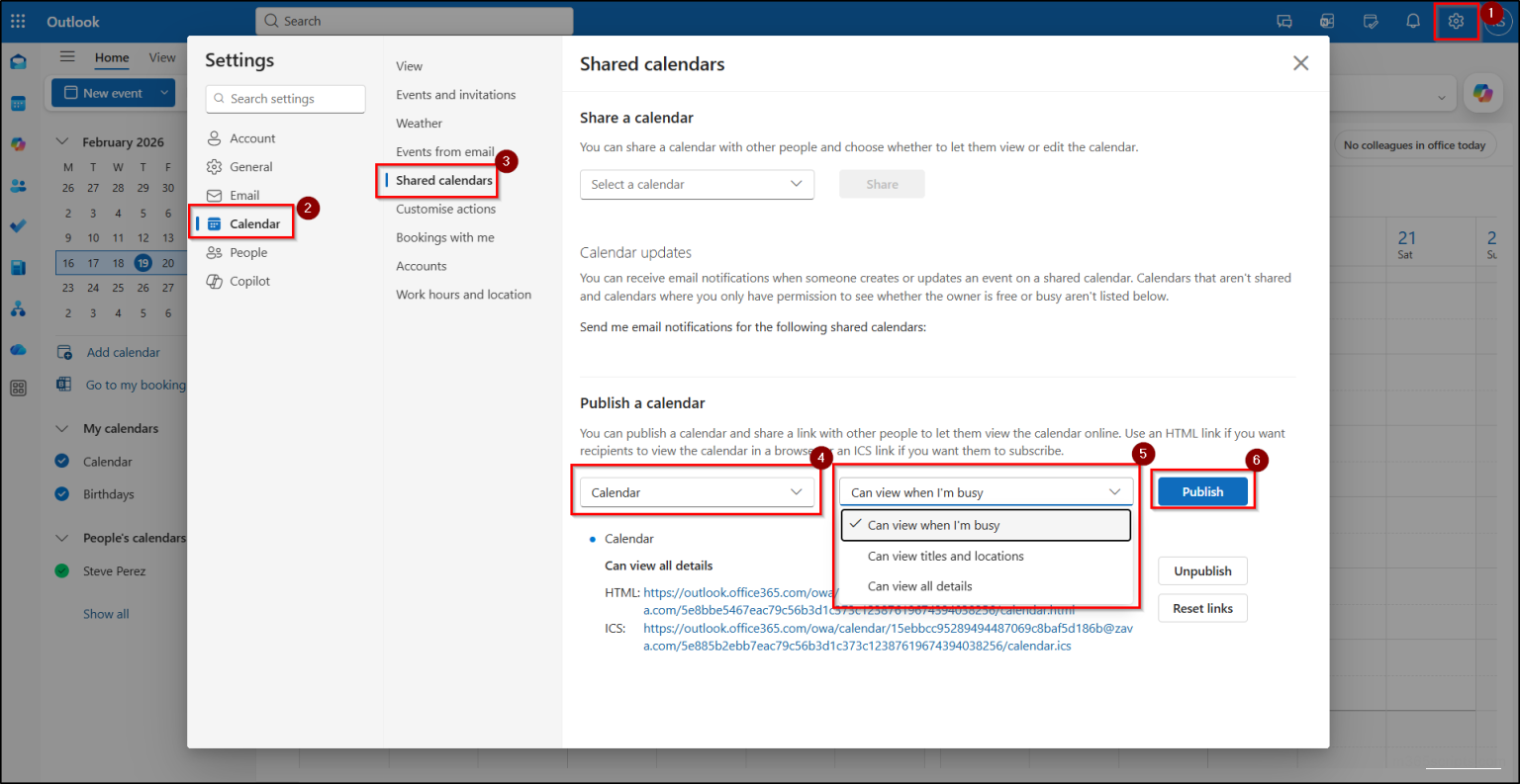 Find and Unpublish Internet Calendars in Microsoft 365