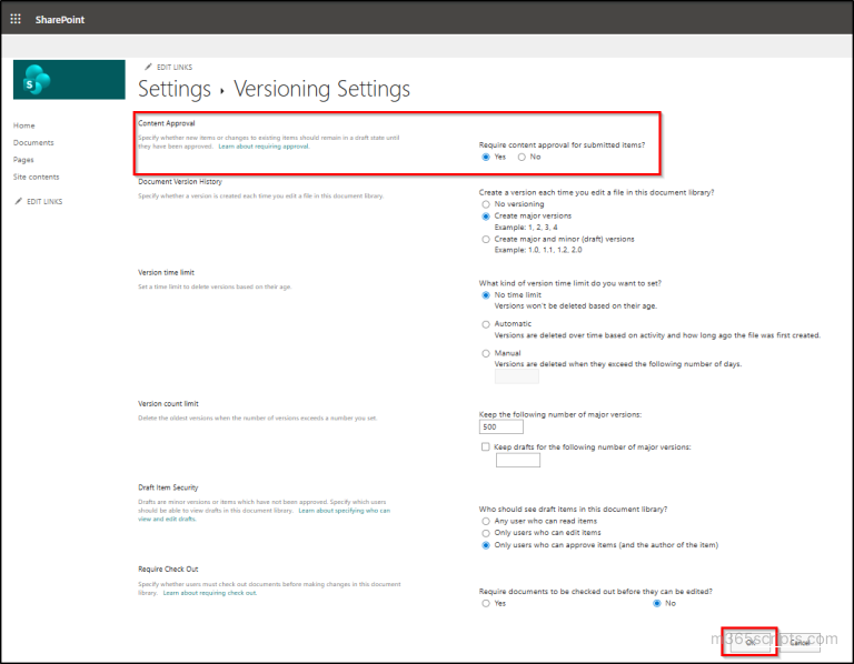 How to Set Up Draft Item Security in SharePoint Online